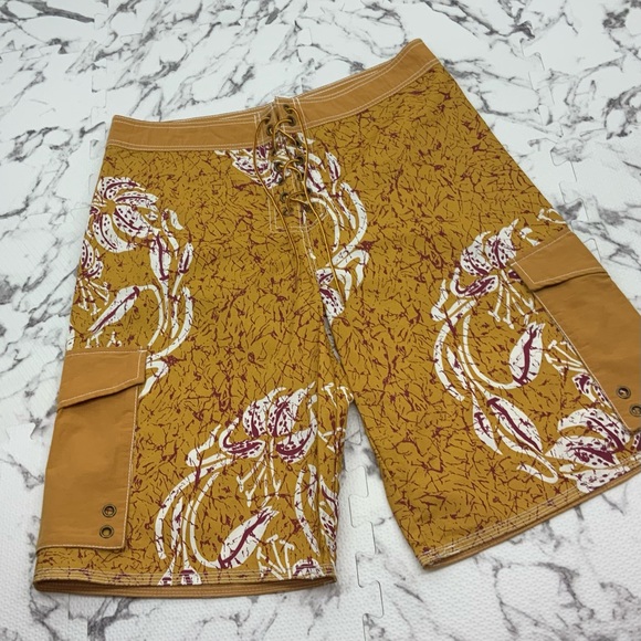 Timberland | Shorts | Mens Timberland Wheat Burgundy Swimming Casual ...